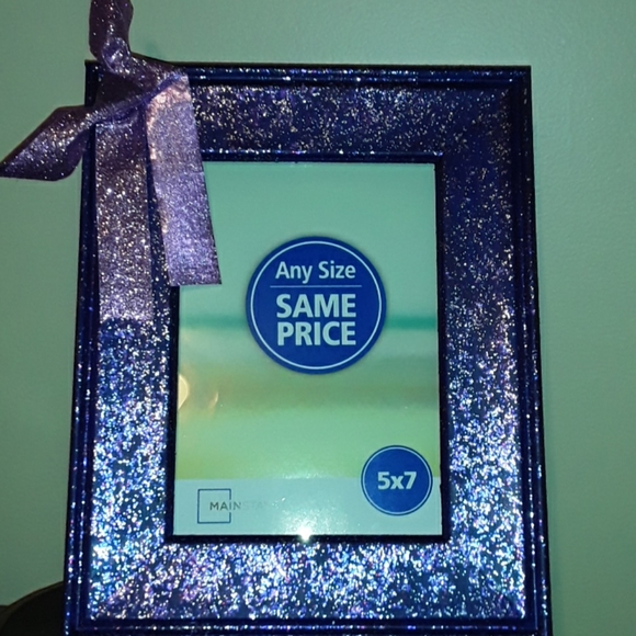 Mainstays | Accents | 5x7 Blue And Purple Sparkle Picture Frame | Poshmark
